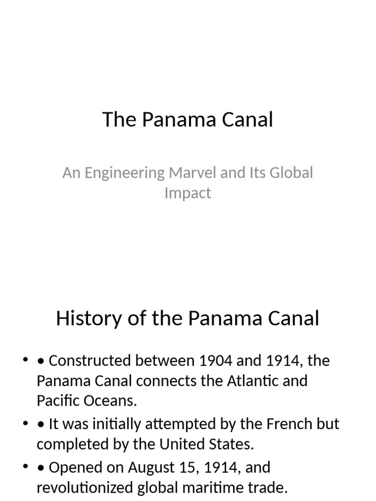 Panama Canal Poster | PDF