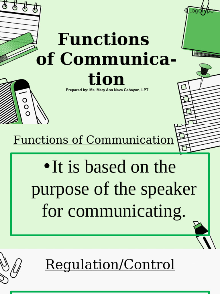 Odl - Oral Comm Functions of Communication | PDF | Communication | Nonverbal Communication