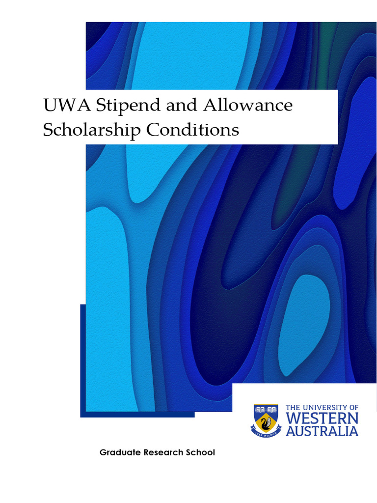Stipend Scholarship Conditions | PDF | Postgraduate Education | Taxes