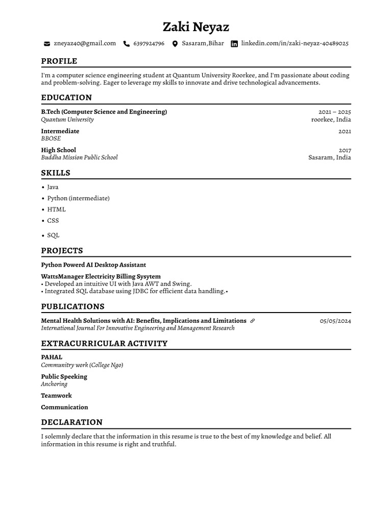 zaki_resume-2 | PDF
