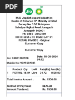 Diesel Receipt from Anuradha Gas Station | PDF