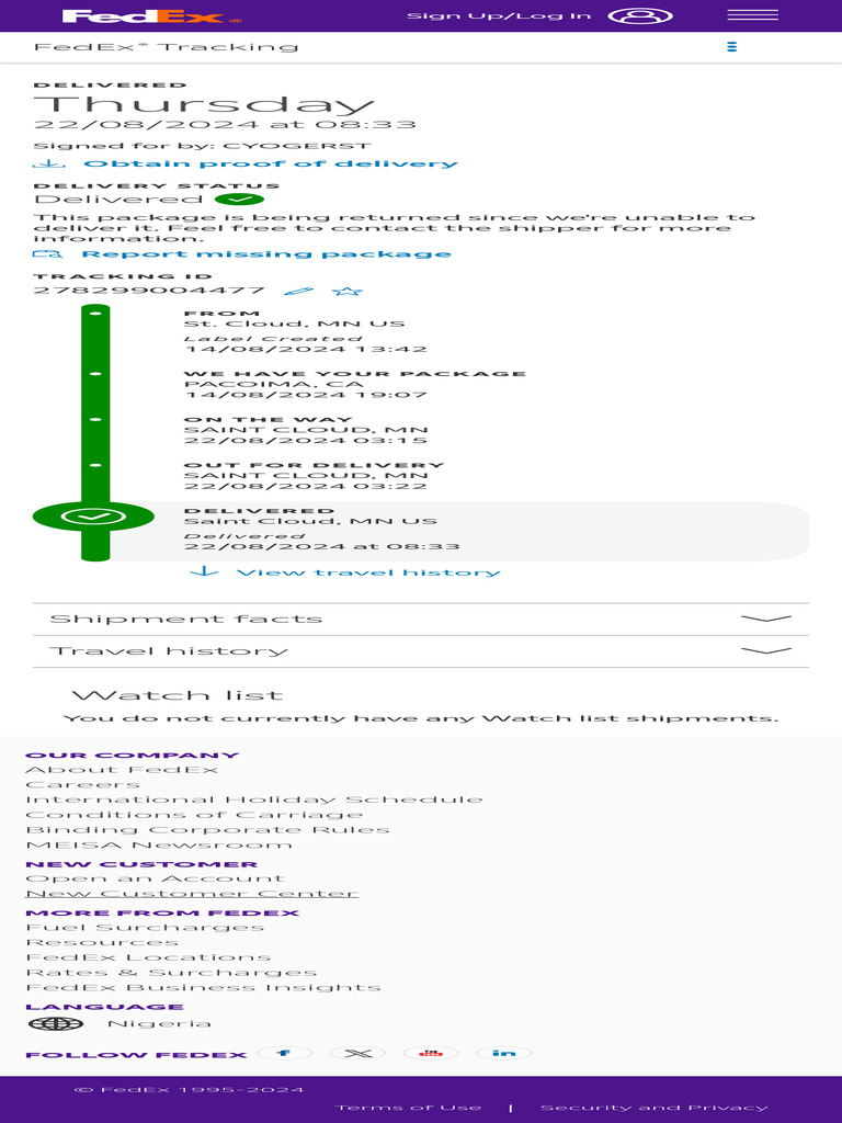 Detailed Tracking | PDF