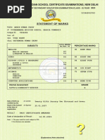 Class 12 Marksheet Template | PDF