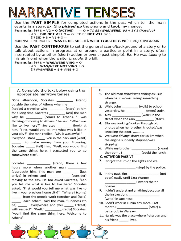 narrative-tenses | PDF | Languages | Foreign Language Studies