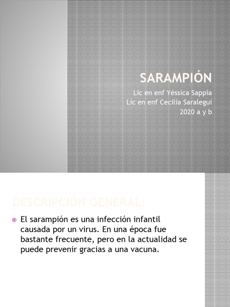 Sarampión | PDF | Sarampión | Vacunas