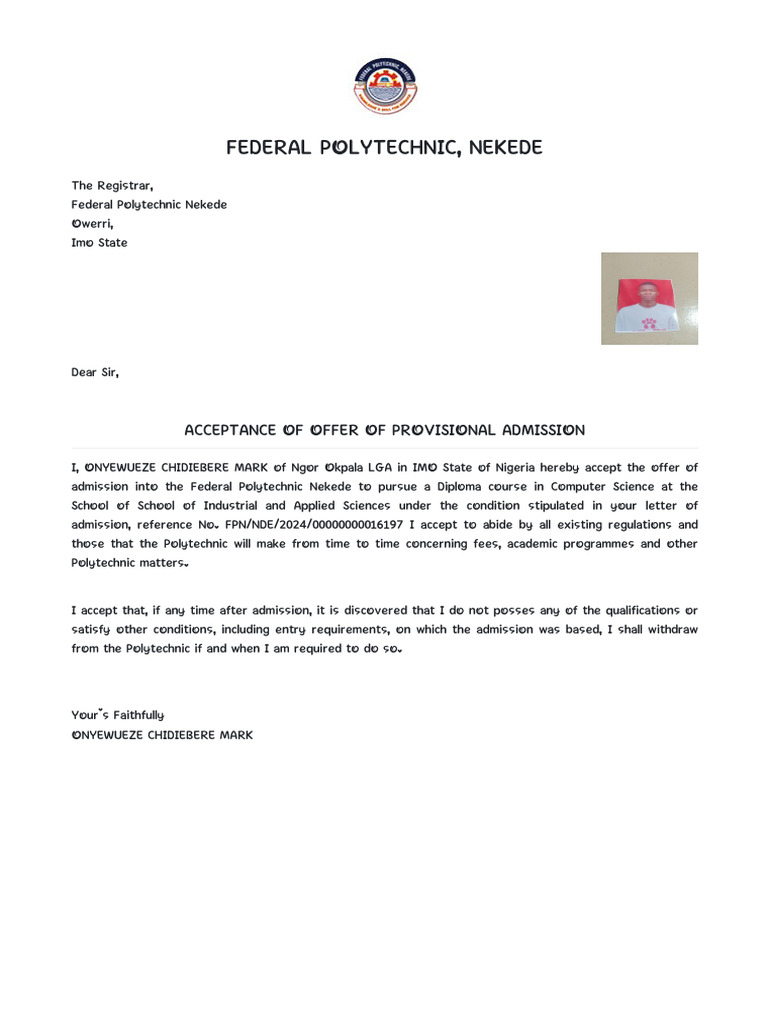 Acceptance Mark | PDF