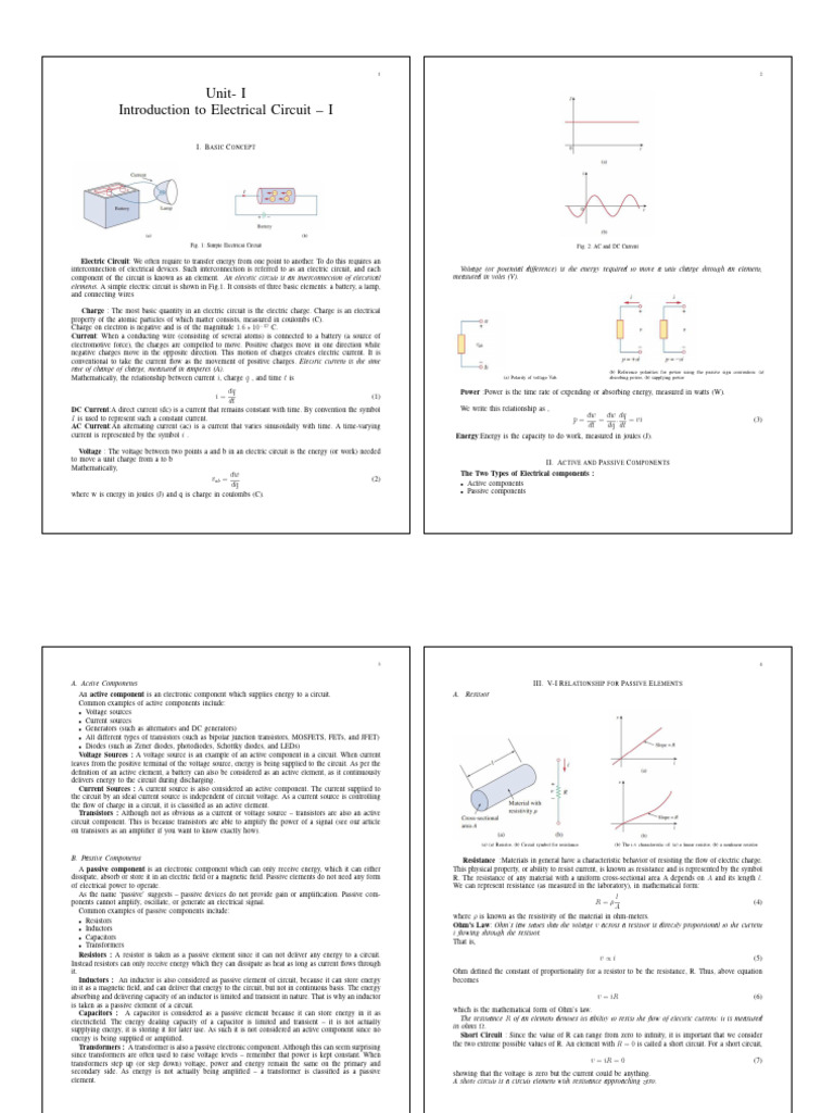 BEEE Merged Converted | PDF | Passivity (Engineering) | Electronic Component