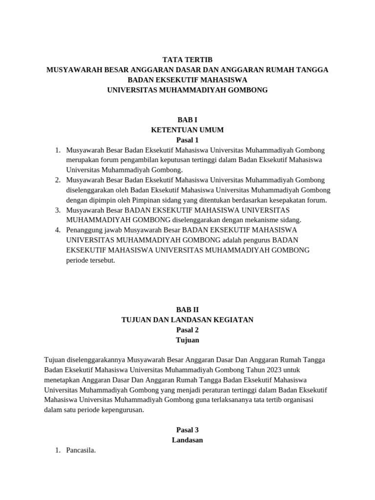 Tartib Mubes Bem 2022 - 1 | PDF