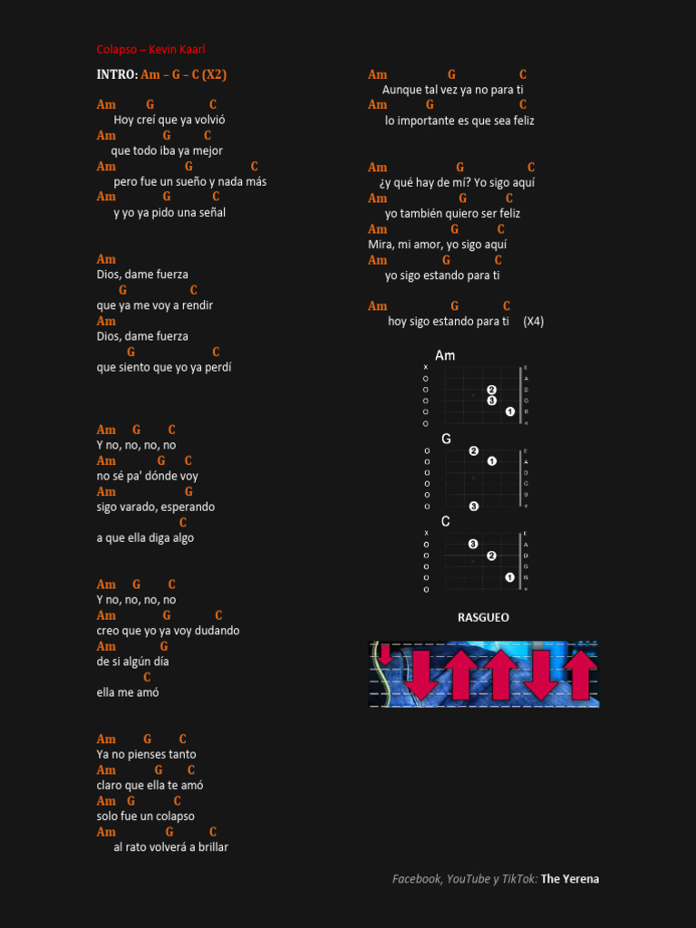 Colapso - Kevin Kaarl ACORDES | PDF