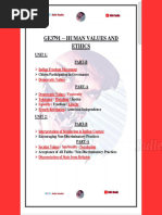 GE3791 Human Values and Ethics Syllabus | PDF | Secularism | Democracy