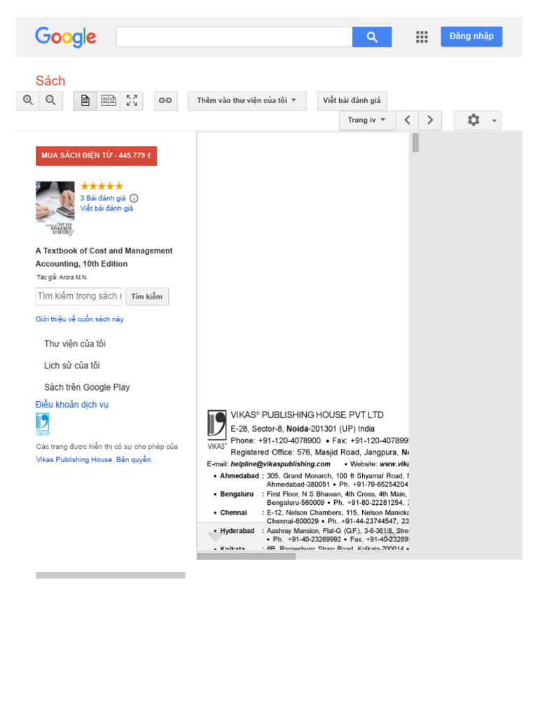 A Textbook of Cost and Management Accounting, 10th Edition - Arora M.N | PDF