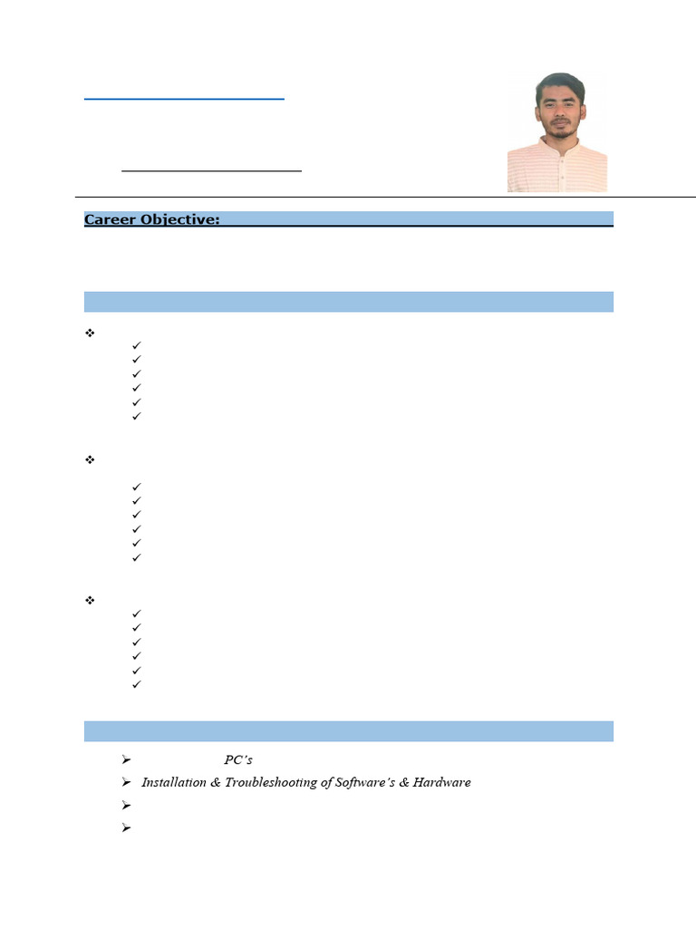 Mohammad Ullah Cv New | PDF | Computing