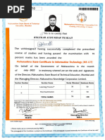 MSCIT Certificate PDF | PDF