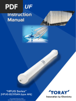 Toray HFUG-2020AN Membrane Manual | PDF | Membrane | Chemical Substances