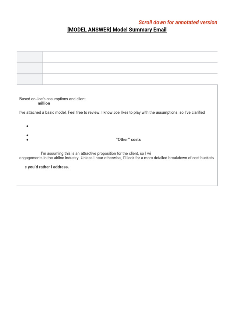 Task 4 - Model Answer (Email) | PDF | Mergers And Acquisitions | Business