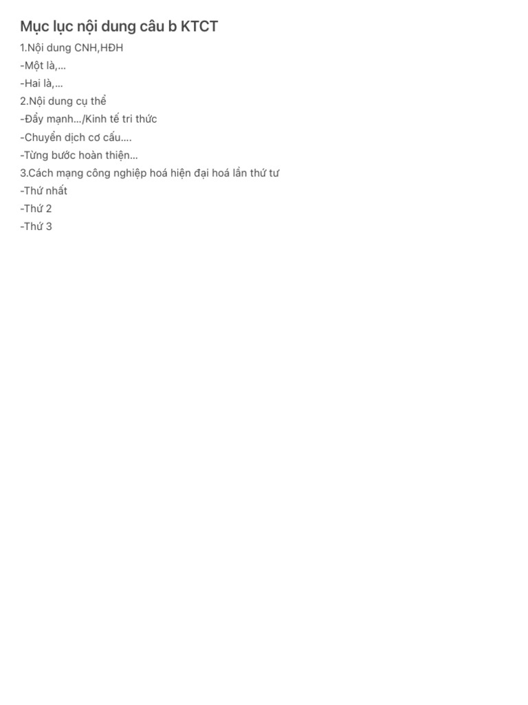 M CL CN I Dung Câu B KTCT | PDF