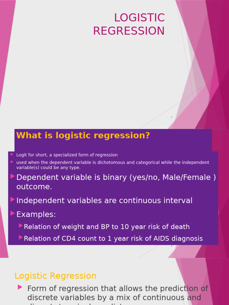 Logistic Regression Notes | PDF | Logistic Regression | Regression Analysis