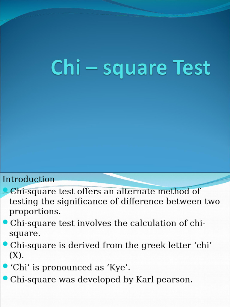 Chisquare Test | PDF | Chi Squared Test | Statistical Hypothesis Testing