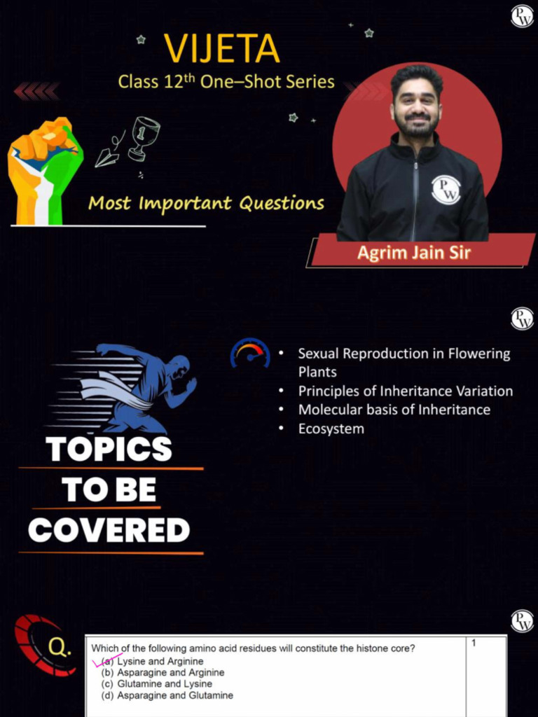 Complete Biology (By Agrim Jain Sir) Most Important Questions ...