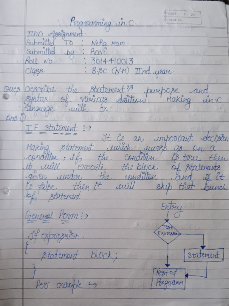 2nd Assignment of math programming in c | PDF