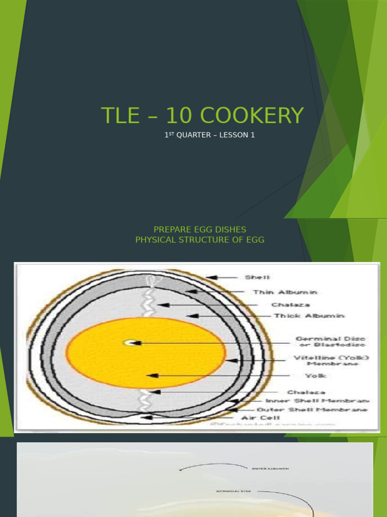 TLE 10 COOKERY Lesson q1 | PDF | Yolk | Egg