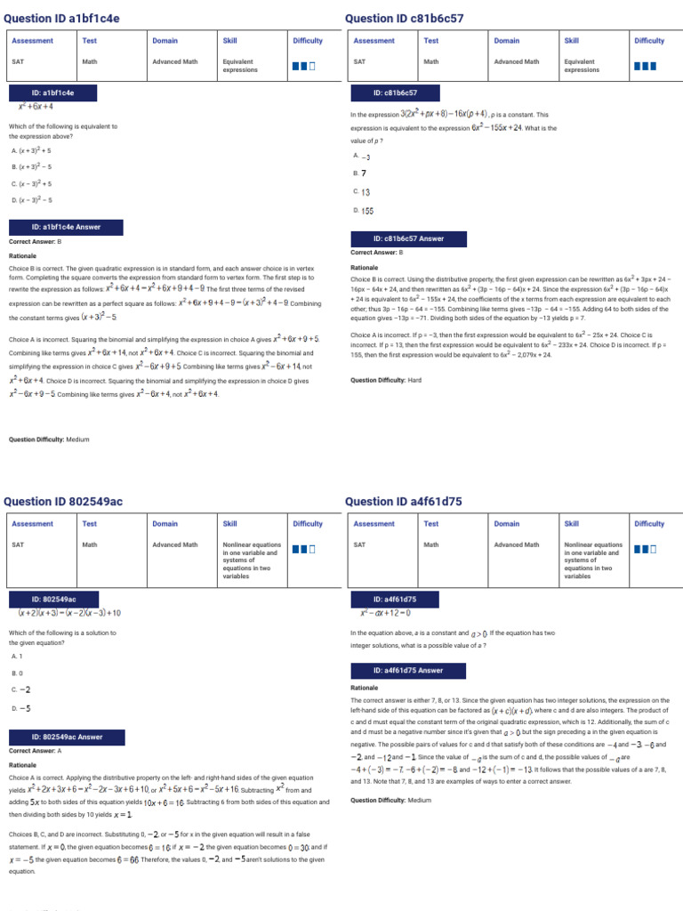 Avanced Math 101-200 | PDF | Equations | Function (Mathematics)