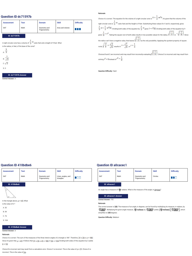 Geometry and Trigonometry 81 - 153 | PDF | Triangle | Rectangle