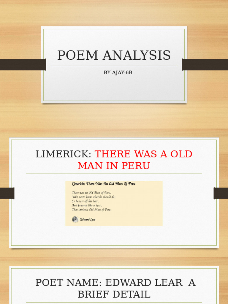 Limerick Analysis for Students | PDF