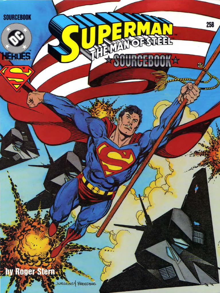MFG258 Superman - Man of Steel Sourcebook | PDF | Superman | Comics