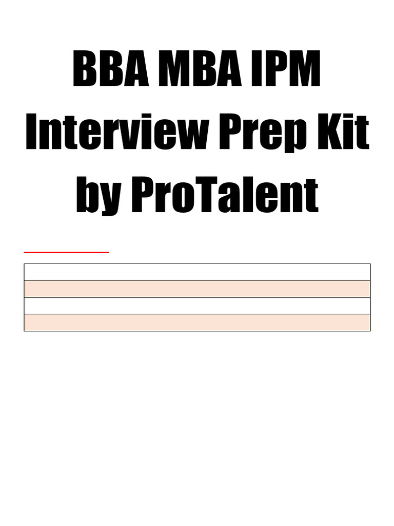 BBA MBA PI Kit by ProTalent 2024 | PDF | Inflation | Bonds (Finance)