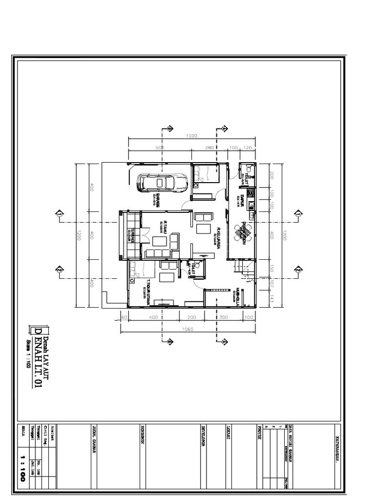 Gambar Ded Kontruksi Rumah Lt.2 | PDF