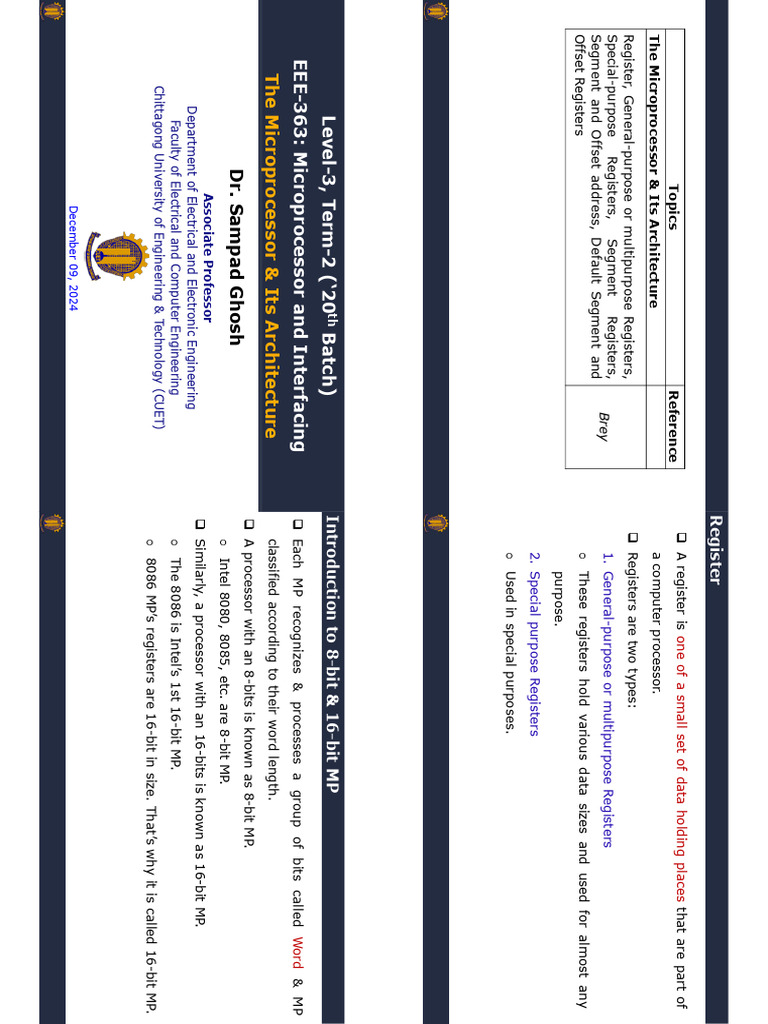 Microprocessor fundamental | PDF | Computer Science | Computer Programming