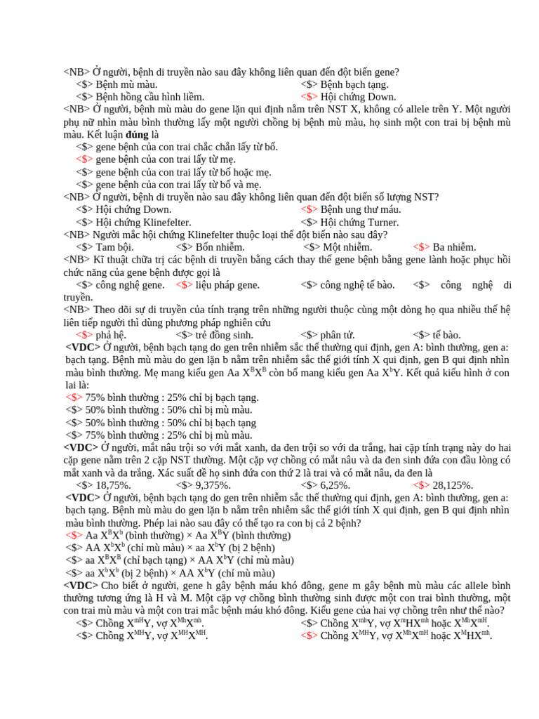 Bài 14. Di Truyền Học Người Và Di Truyền y Học | PDF