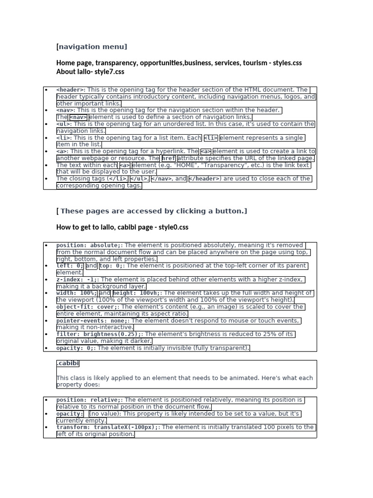 css explanation | PDF | Hyperlink | Html Element css explanation | PDF | Hyperlink | Html Element