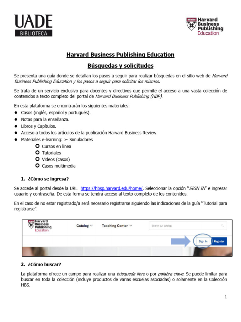 Tutorial Busquedas y Solicitudes Casoteca Harvard 2023 | PDF | Moodle | Informática