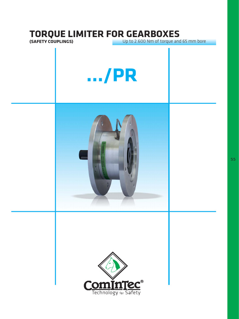 Comintec Torque Limiters for Gearboxes | PDF | Manufactured Goods