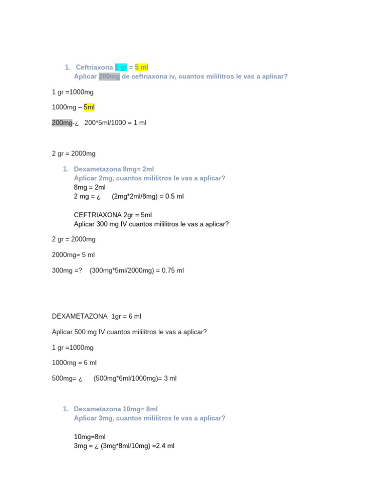 Ejemplos de Aforar | PDF | Farmacología