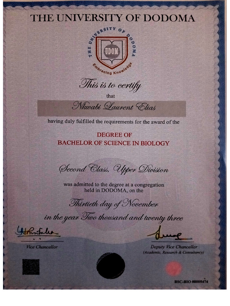 Degree Degreecertificate | PDF