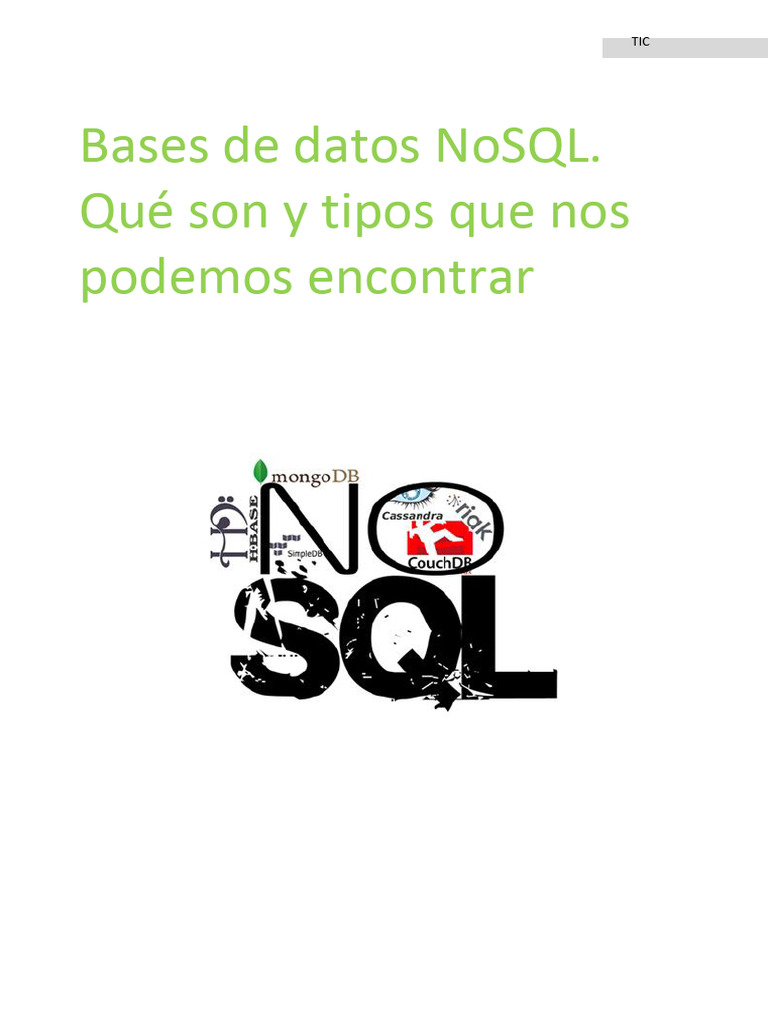 BBDD Nosql WP | PDF | No Sql | Bases de datos