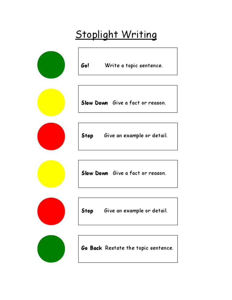 Stoplight Writing | PDF | Language Arts & Discipline | General Fiction
