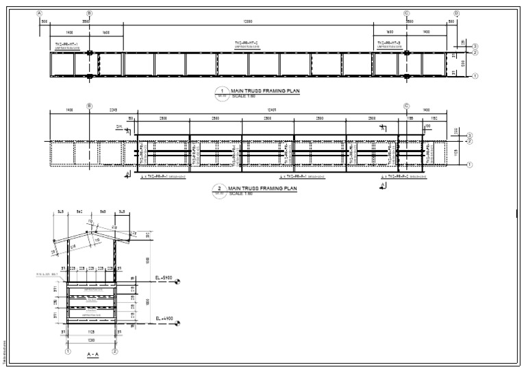 TKS-GA-02 (FRAMING PLAN - Rev-0) | PDF | Structural Engineering