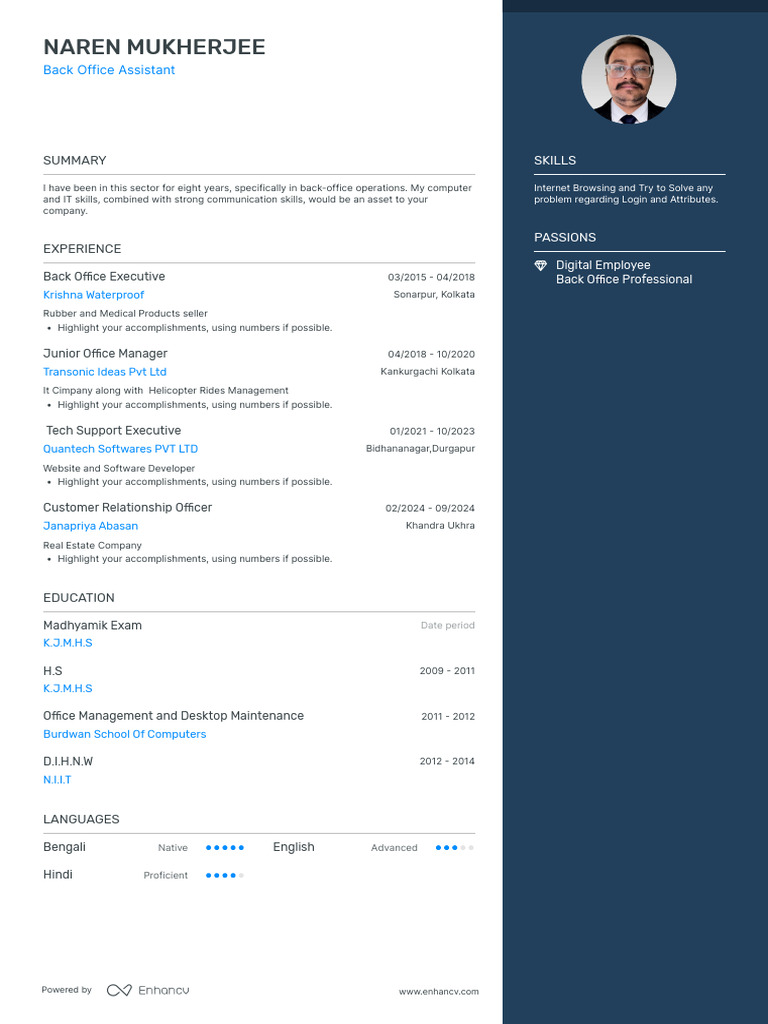 Naren Mukherjee Resume | PDF | Information Technology | Computing