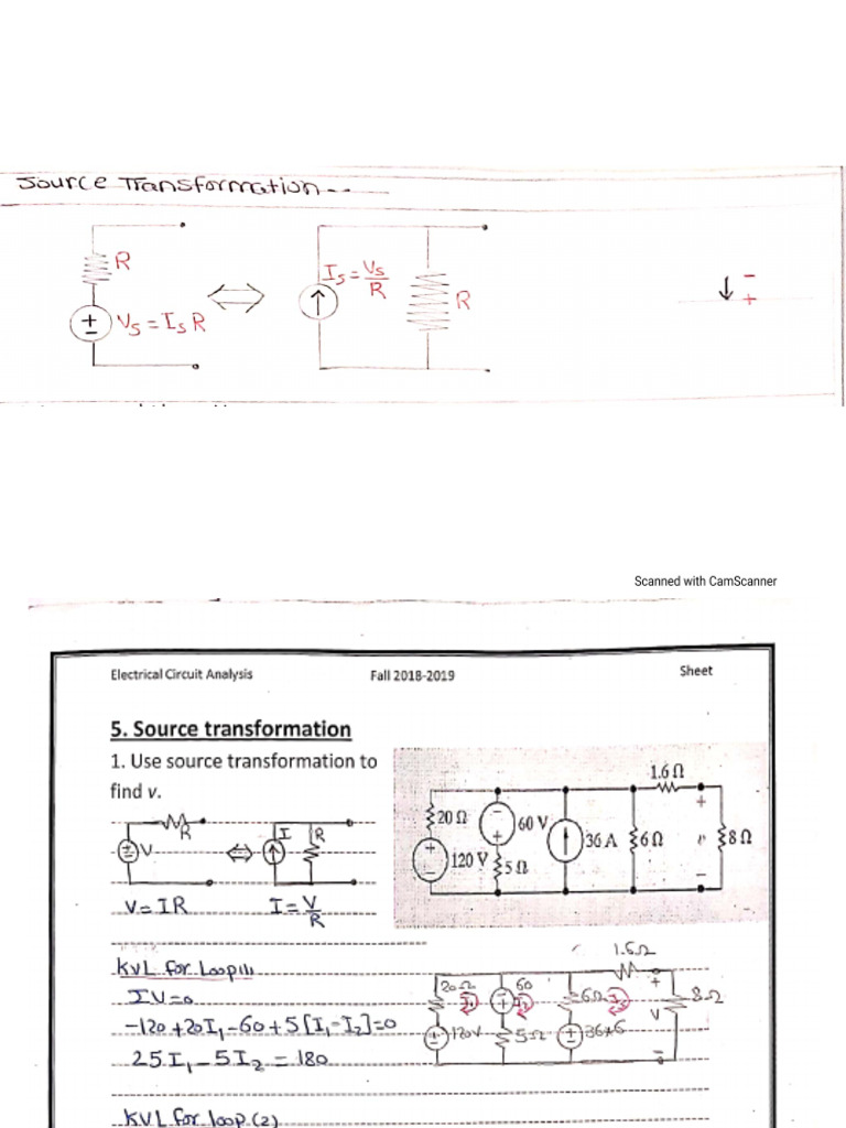Source Transformation Pdf Pdf