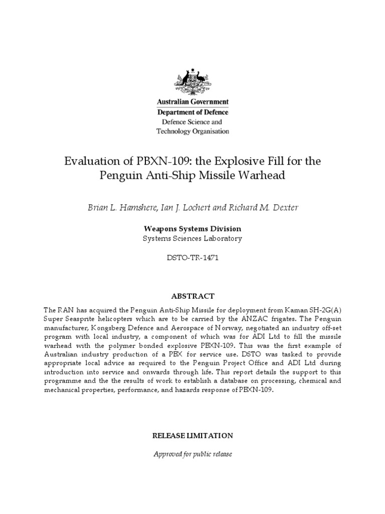 Brian L. Hamshere, Ian J. Lochert and Richard M. Dexter - Evaluation of ...
