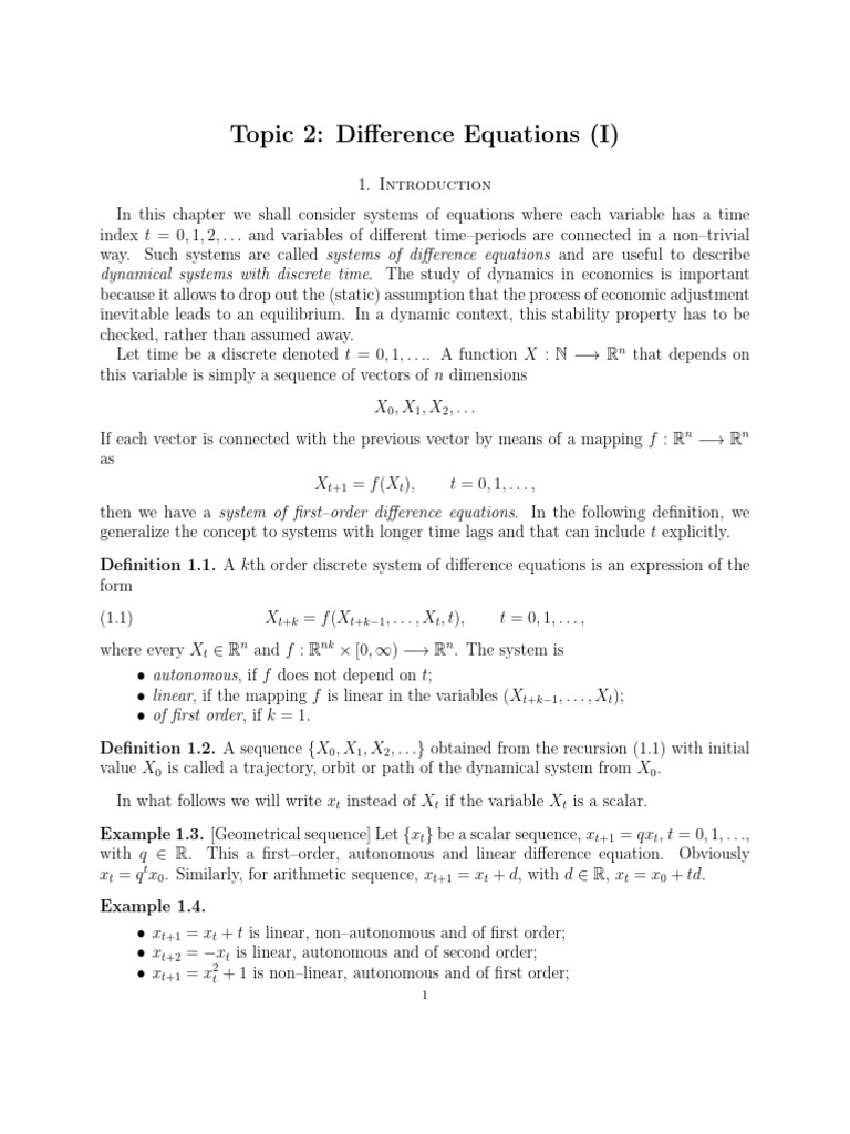 Chapter2 Part1 | PDF | Recurrence Relation | Vector Space