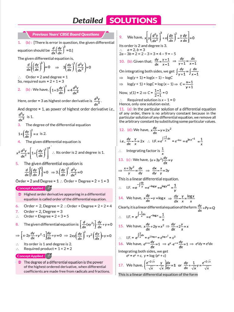 differential eq answers | PDF