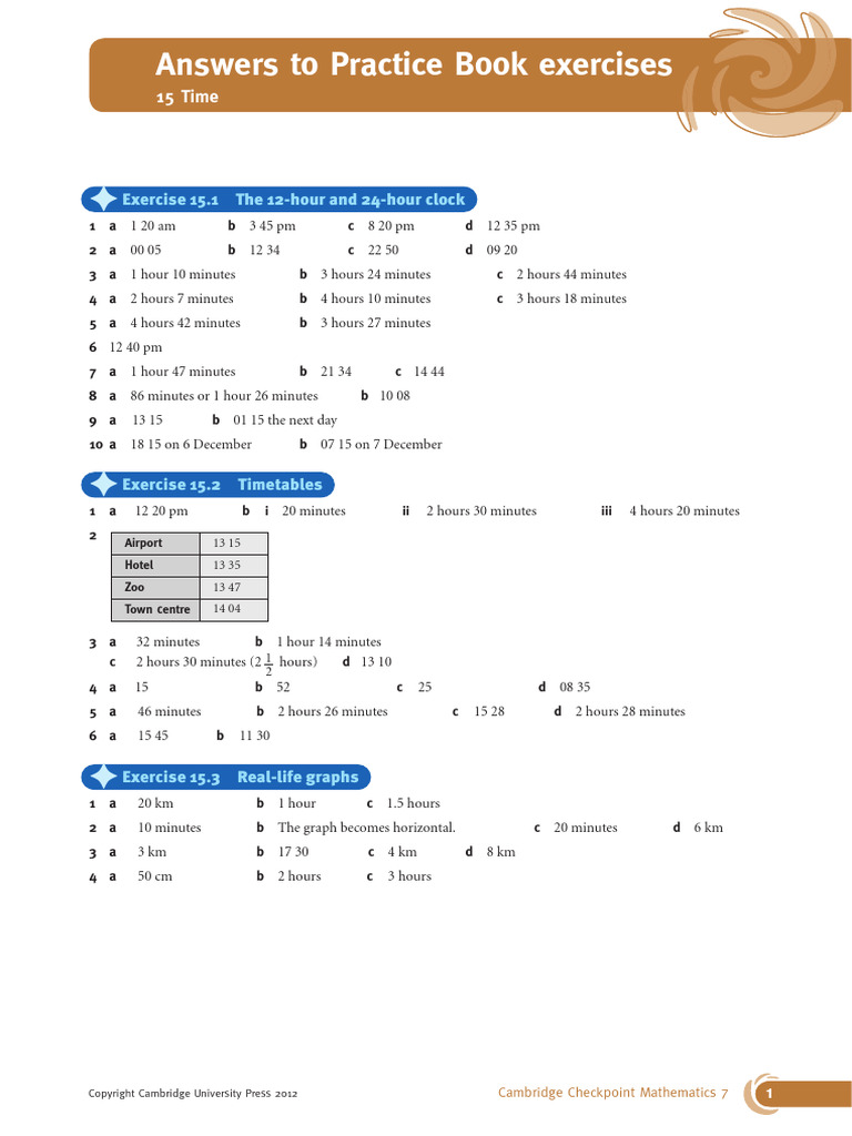 Ans Practicebook U15 | PDF