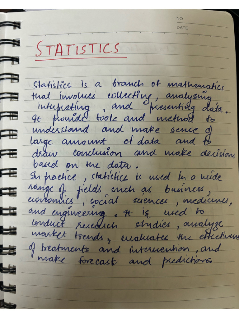 Statistics 1 | PDF