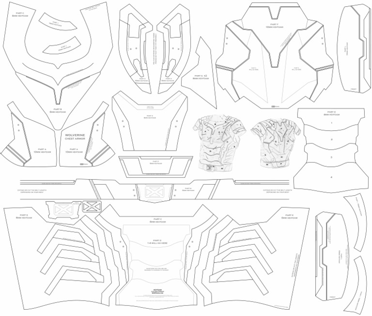 Wolverine+Cosplay+Chest+Armor+SKS+Props | PDF