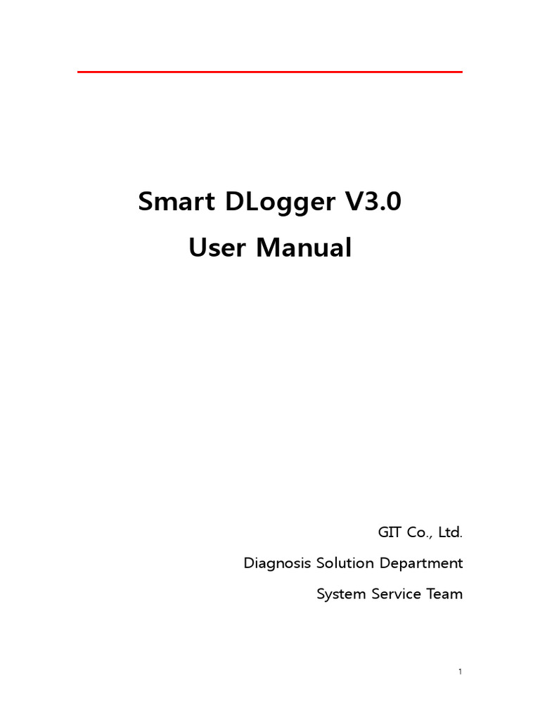 SmartDLogger V3.0 Manual (E) - v1.1 - KIA - by - GIT | PDF | Installation (Computer Programs ...